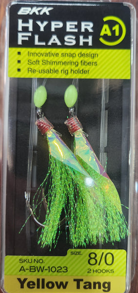 BKK Hyper Flash Rig A1 8/0 Yellow Tang – Mid Coast Fishing Bait & Tackle