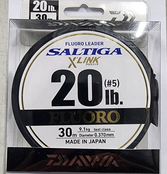 Daiwa Saltiga X Link Flouro Leader 20lb 30m – Mid Coast Fishing Bait & Tackle