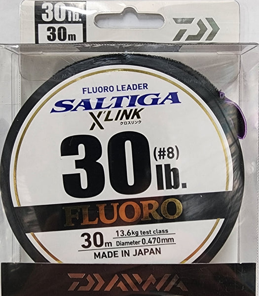 Daiwa Saltiga X Link Flouro Leader 30lb 30m – Mid Coast Fishing Bait & Tackle