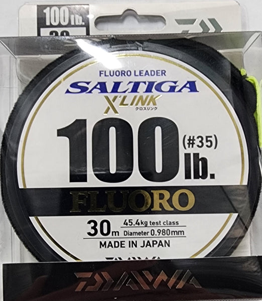 Daiwa Saltiga X Link Flouro Leader 100lb 30m – Mid Coast Fishing Bait & Tackle