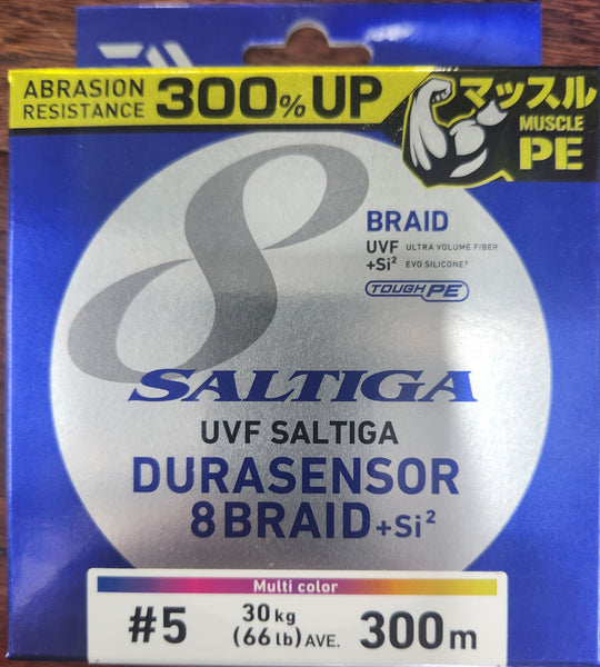 Daiwa Saltiga 8 Durasensor Braid PE5 30kg 300m – Mid Coast Fishing Bait ...
