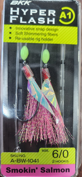 BKK Hyper Flash Rig A1 6/0 Smokin Salmon – Mid Coast Fishing Bait & Tackle