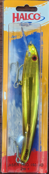 Halco Laser Pro 190 DD H51 Chrome Gold Black Back – Mid Coast Fishing ...