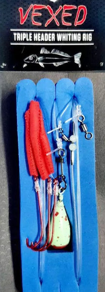 Vexed Triple Header King George Whiting Rig Size 6 – Mid Coast Fishing ...