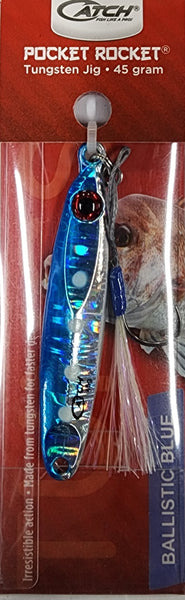Catch Pocket Rocket Tungsten Jig 45gram Ballistic Blue – Mid Coast ...