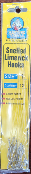 Neptune Snelled Limerick Hook - Size 1, 12pcs NLH1 – Mid Coast Fishing ...