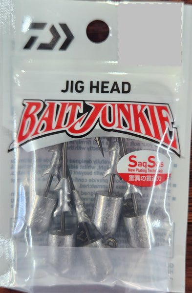 Daiwa Bait Junkie Jighead 2X 1/16oz #4 6pcs – Mid Coast Fishing Bait ...