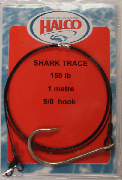 Halco Shark Trace 150lb Wire, 9/0 Hook, 1 metre HST 100 – Mid Coast ...