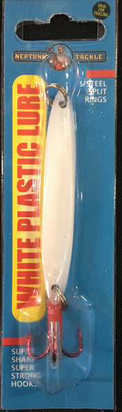 Neptune White Plastic Lure - WPL – Mid Coast Fishing Bait & Tackle