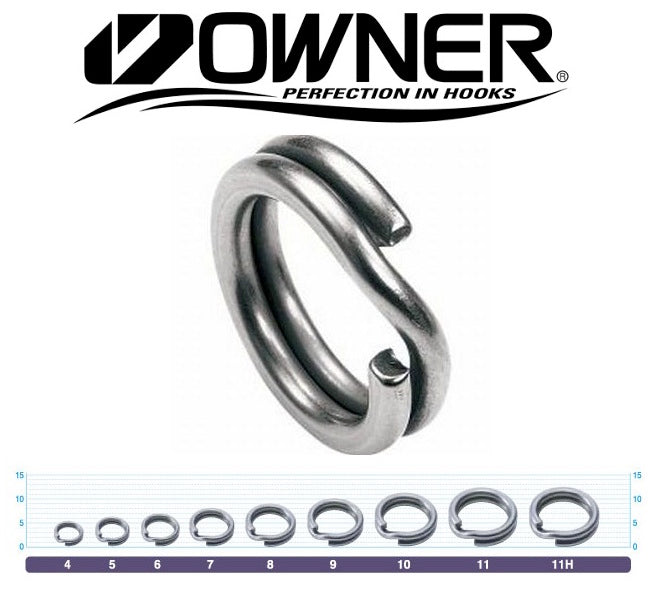Owner Hyper Wire Fishing Split Rings - Size 3, 11pcs – Mid Coast ...