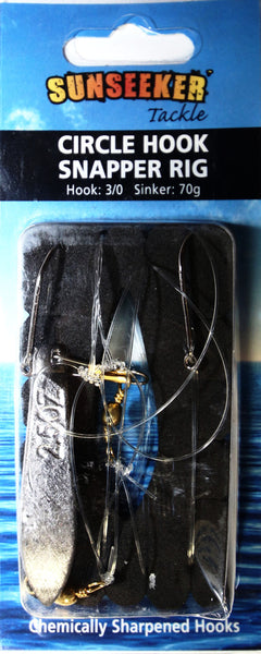 Sunseeker Circle Hook Snapper Rig - Size 3/0 CHSR3/0 – Mid Coast ...